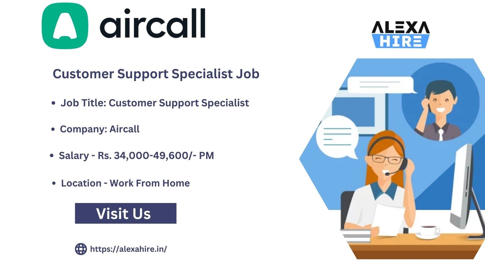 Aircall Hiring Customer Support Specialists Job Apply Now