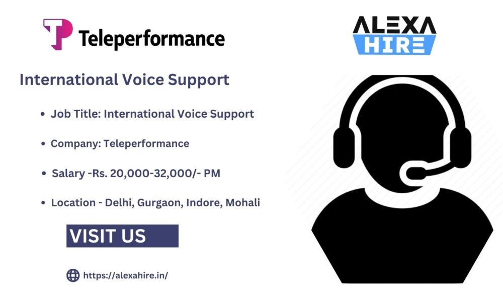 Teleperformance Is Hiring International Voice Support Job|