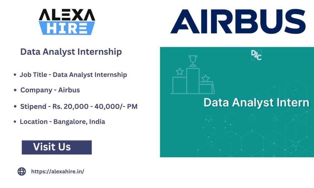 Airbus Hiring Data Analyst Internship Bangalore| Apply Now