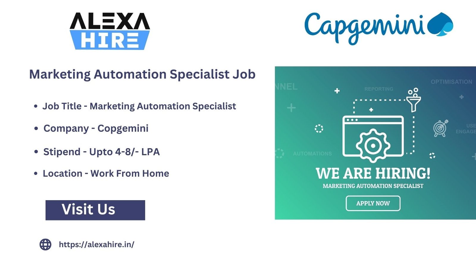 Capgemini Hiring Marketing Automation Specialist| Apply Now