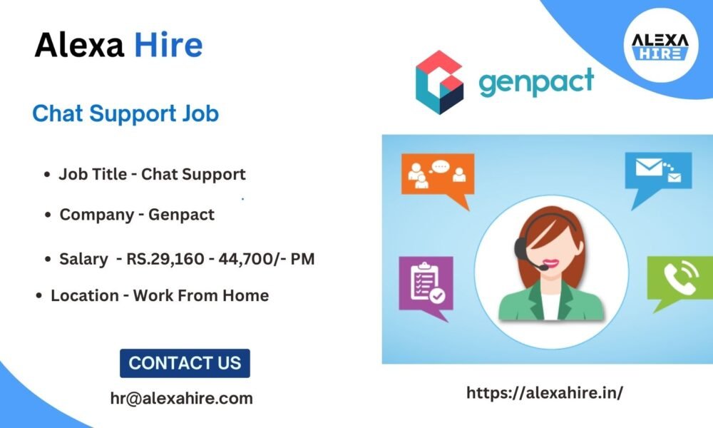 Chat Support Job Work From Home At Genpact| Apply Now
