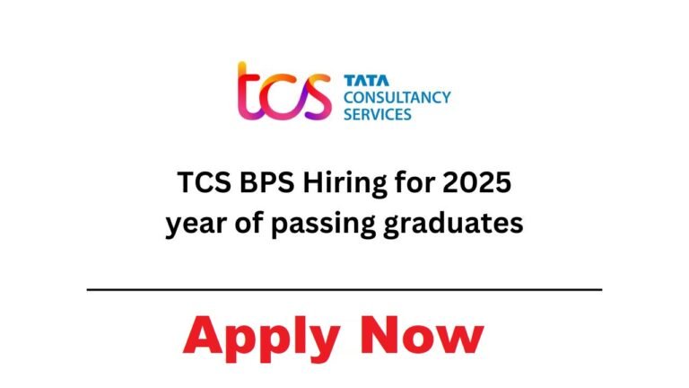 TCS BPS Hiring Freshers 2025 | Discover Entry Level Job Opportunities ...