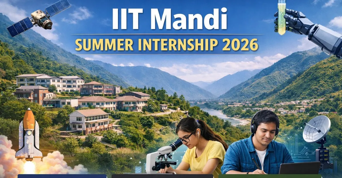 IIT Mandi Summer Internship 2026 | Apply Online